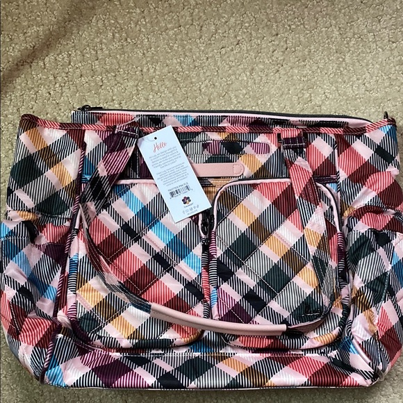lug | Bags | Nwt Lug Trotter Totepink Plaid | Poshmark